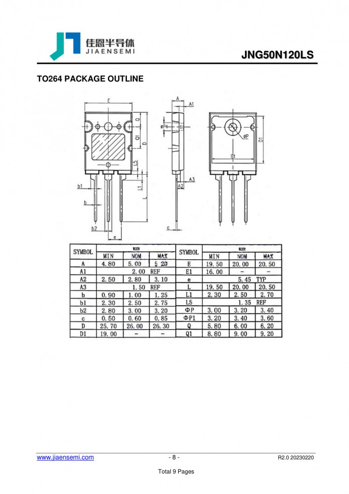 JNG50N120LS datasheet page 8