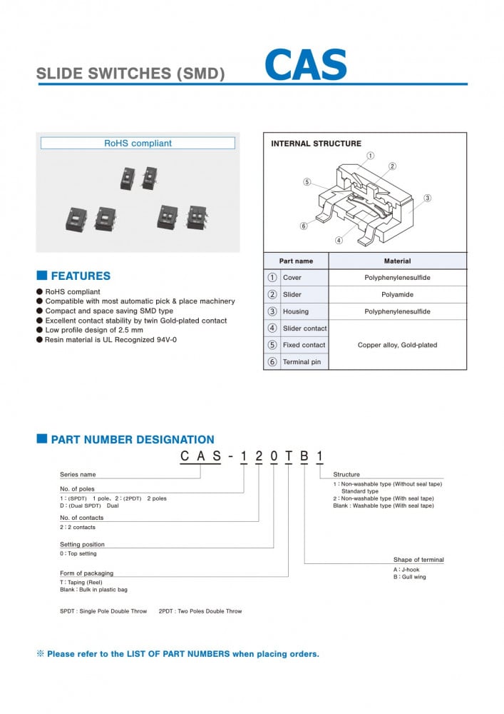 Nidec CAS-D20A1 document page 1