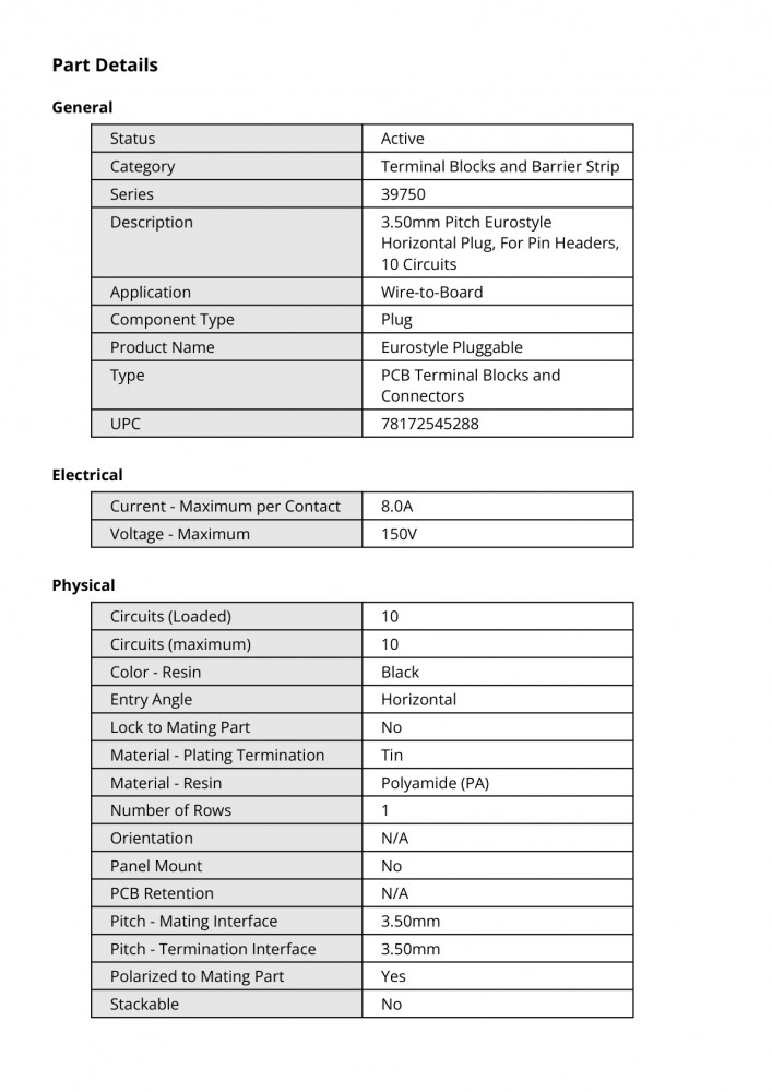 397500010 product document image, page 2