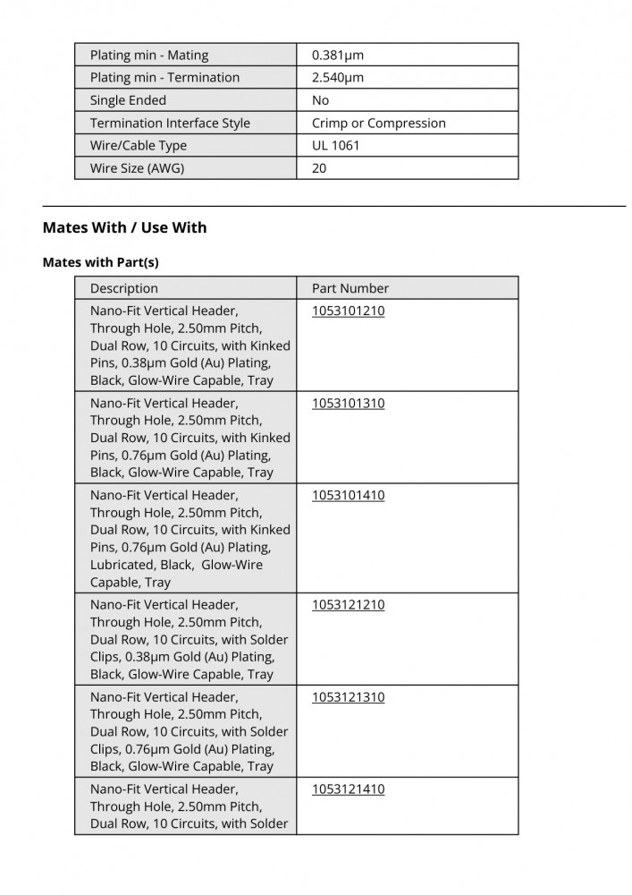 MOLEX 451301003 document preview, page 3