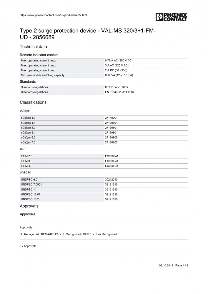 Phoenix Contact 2856689 technical document page 4