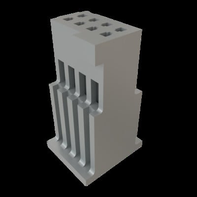 Samtec ISDF-04-D Rectangular Connector Housing for sale