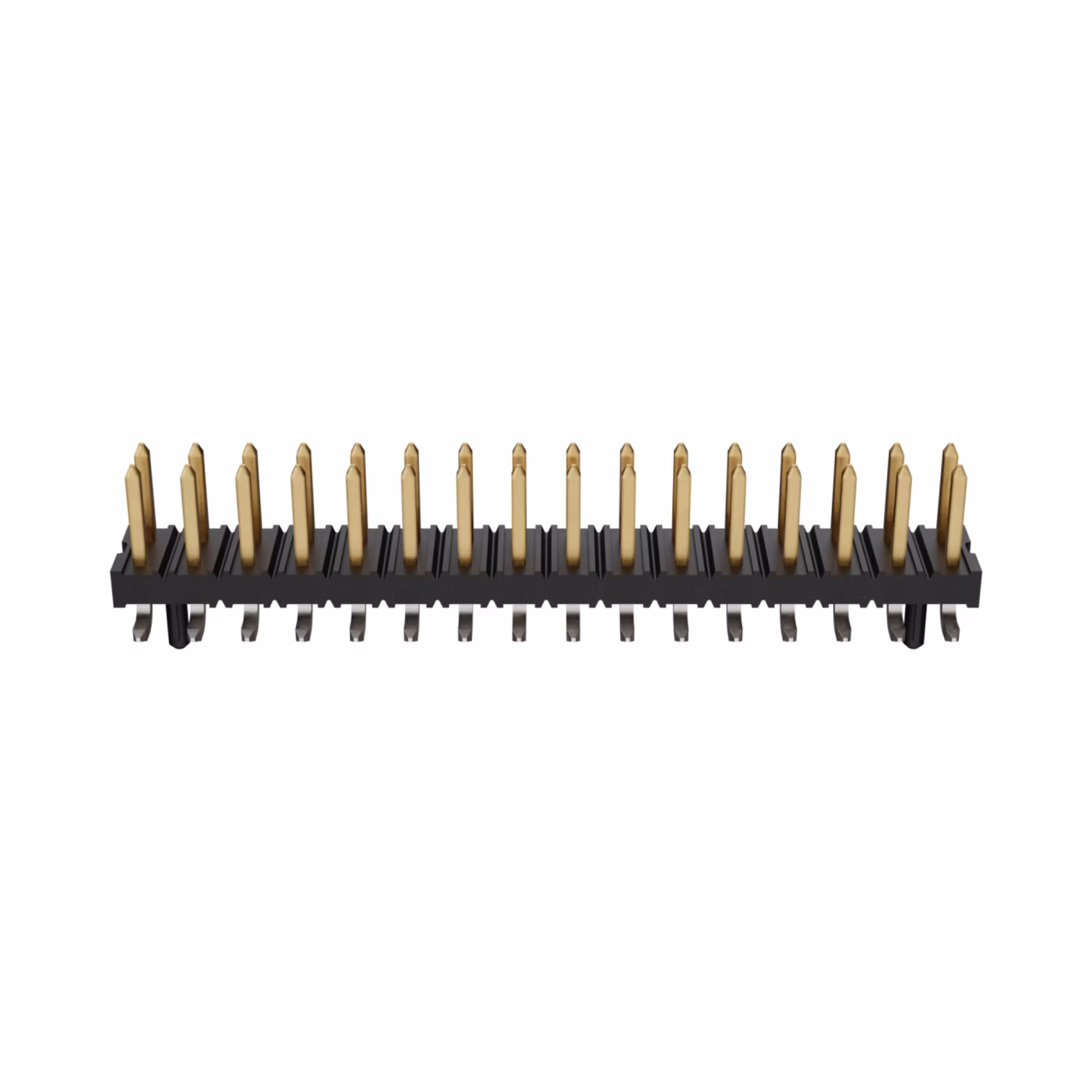 Milli-Grid Header, Vertical, Surface Mount, 32 Circuits, 0.76µm Gold (Au) Plating, Mating Pin Length 3.80mm, with Pegs, Tube, Lead-Free for sale
