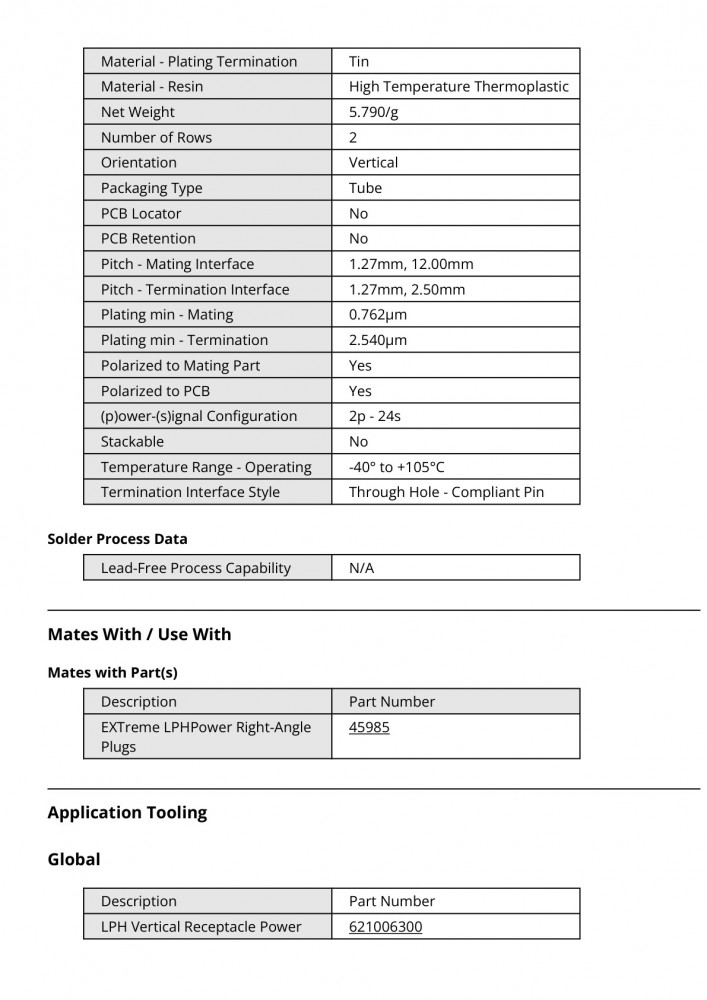 Product document page 3 for Molex 461142241