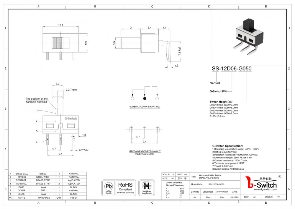 SS-12D06-G050 technical document page