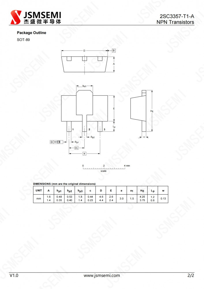2SC3357-T1-A technical document page 2