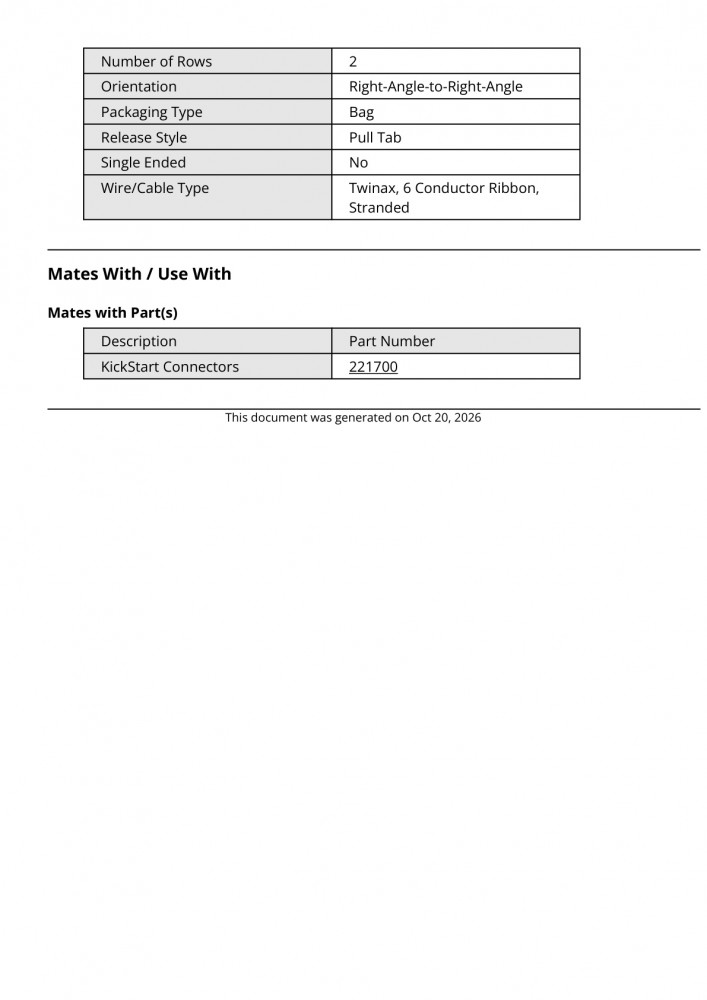 MOLEX 2217440600 technical drawing preview, page 3