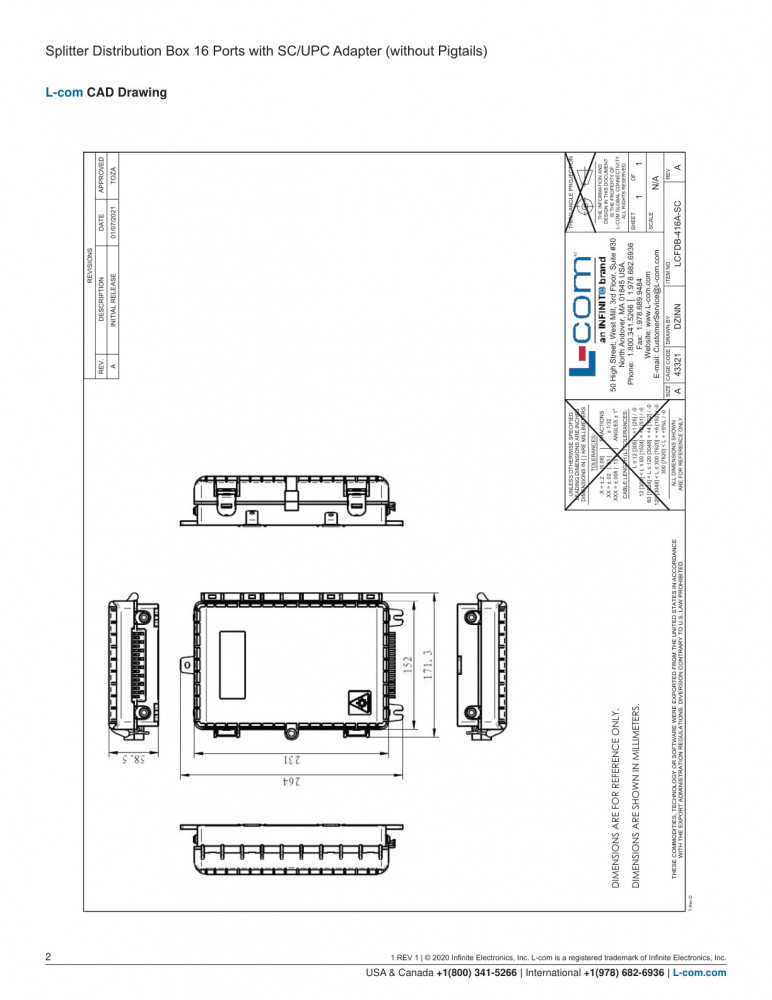 LCFDB-416A-SC technical document page 2