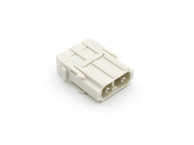 Heavy-Duty Crimp Contact Insert, Male, 32-Pole, 16A, Numbered 33-64, for Crimp Contacts, Size 32B «77x62»