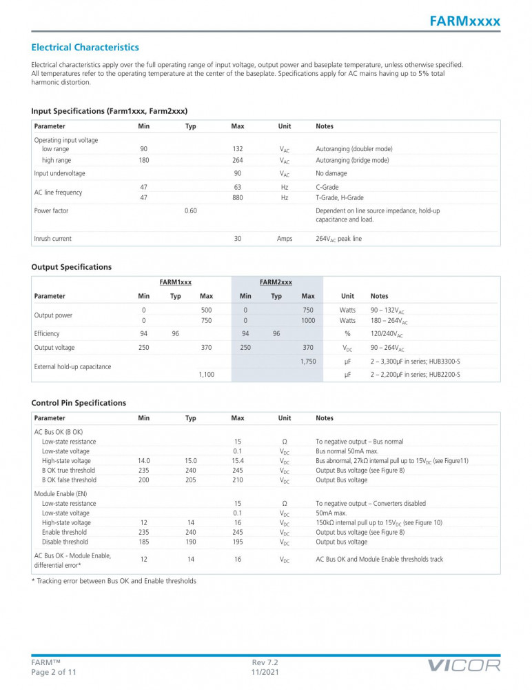 FARM1ES2 datasheet page 2