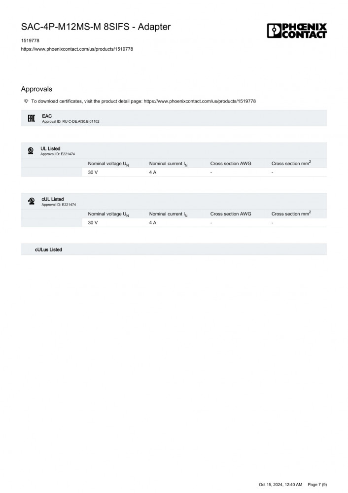 Phoenix Contact 1519778 product document page 7