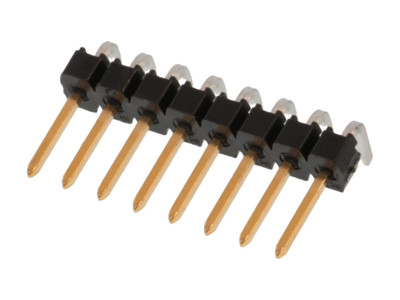 C-Grid III PCB Header, 2.54mm Pitch, Through Hole, Single Row, Right-Angle, 20 Circuits, 0.38µm Gold (Au) Plating