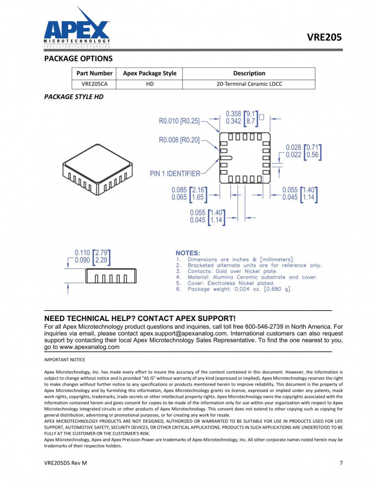 VRE205 technical document page 7