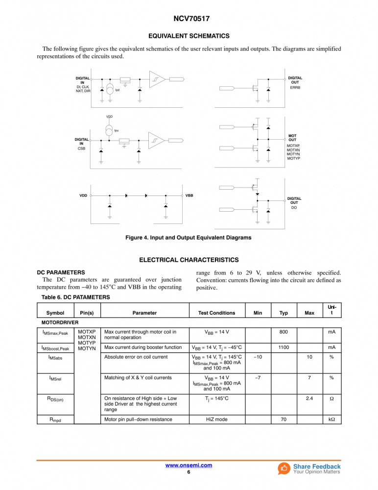 NCV70517 datasheet page 6