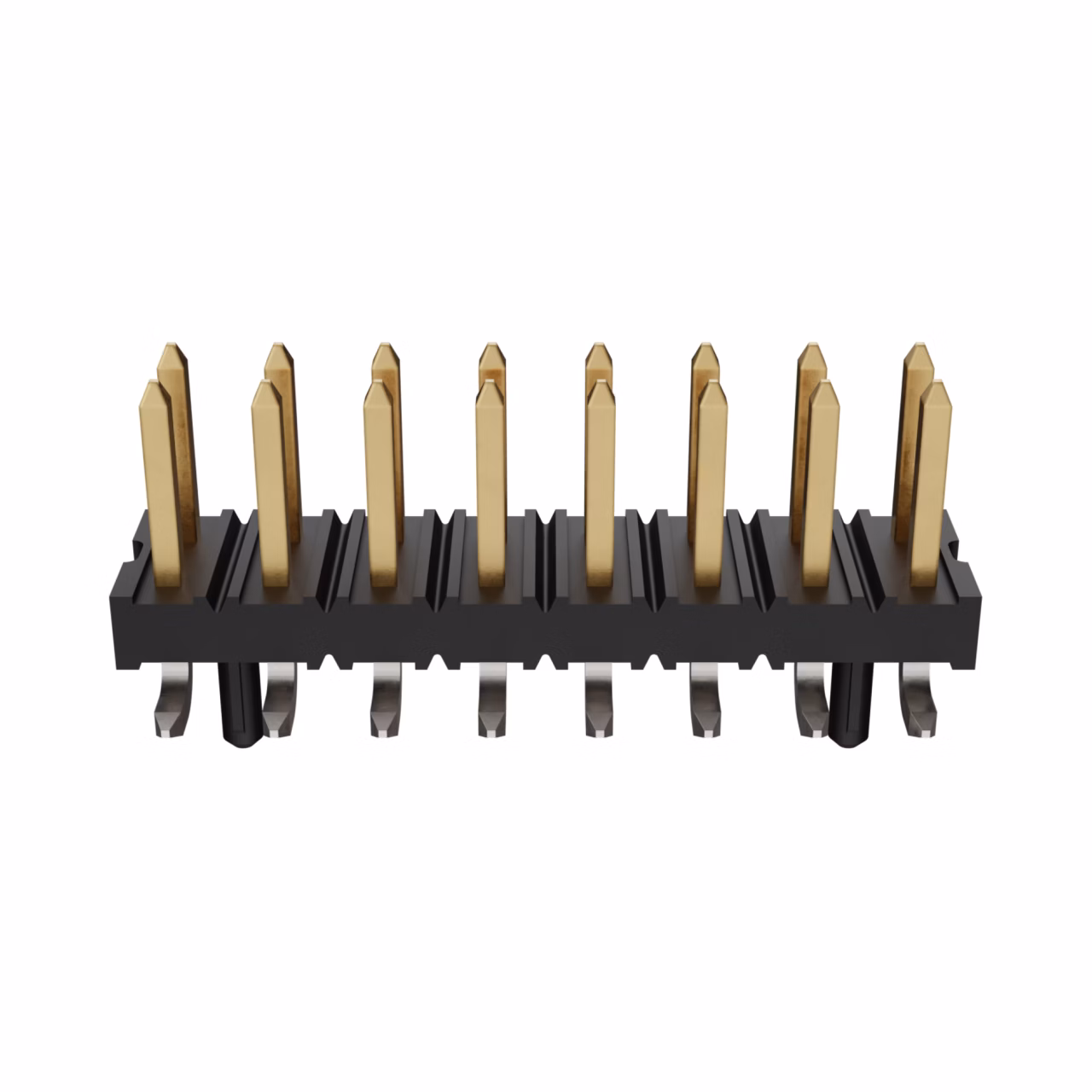 Milli-Grid Header, Vertical, Surface Mount, 14 Circuits, 0.76µm Gold (Au) Plating, Mating Pin Length 3.80mm, with Pegs, Tube, Lead-Free for sale