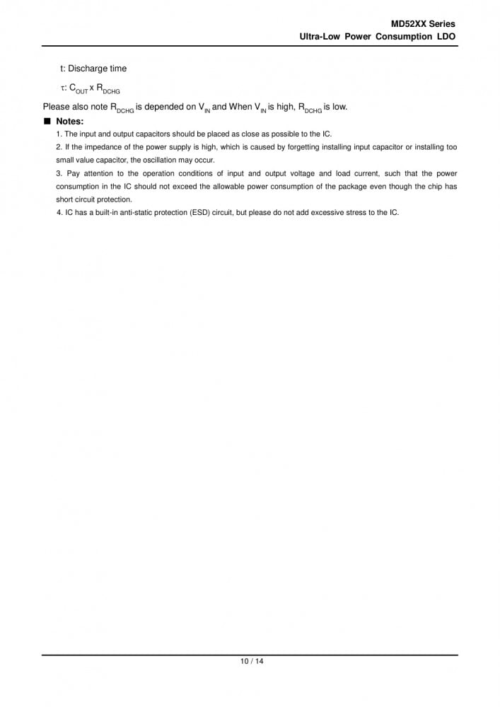 MD52XX datasheet page 10