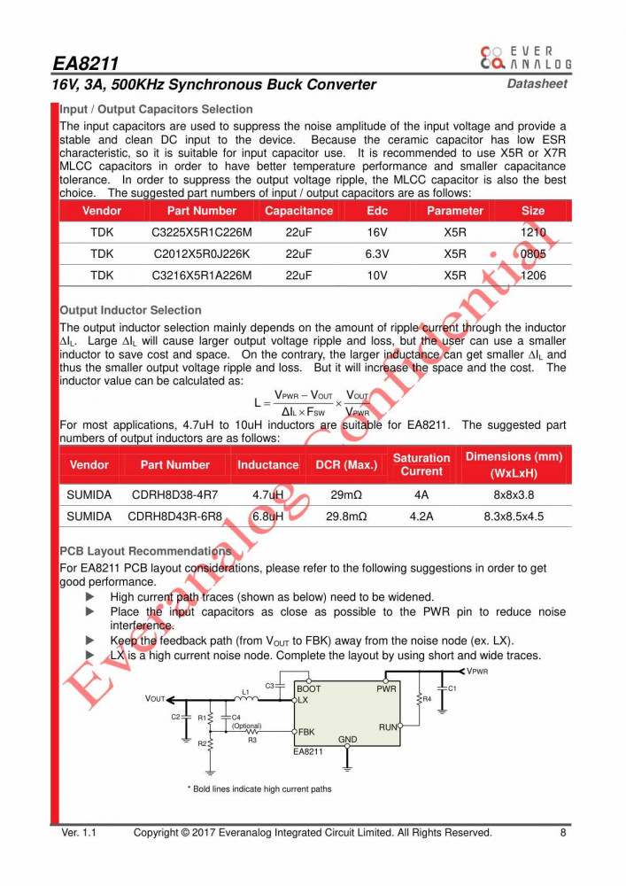 EA8211T6R datasheet page 8