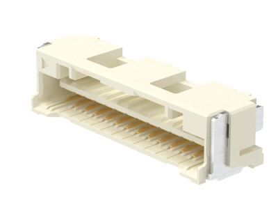 1.50mm Pitch CLIK-Mate Wire-to-Board PCB Receptacle, Single Row, Surface Mount, Right-Angle, 0.76µm Gold (Au) Plating, 14 Circuits, Black