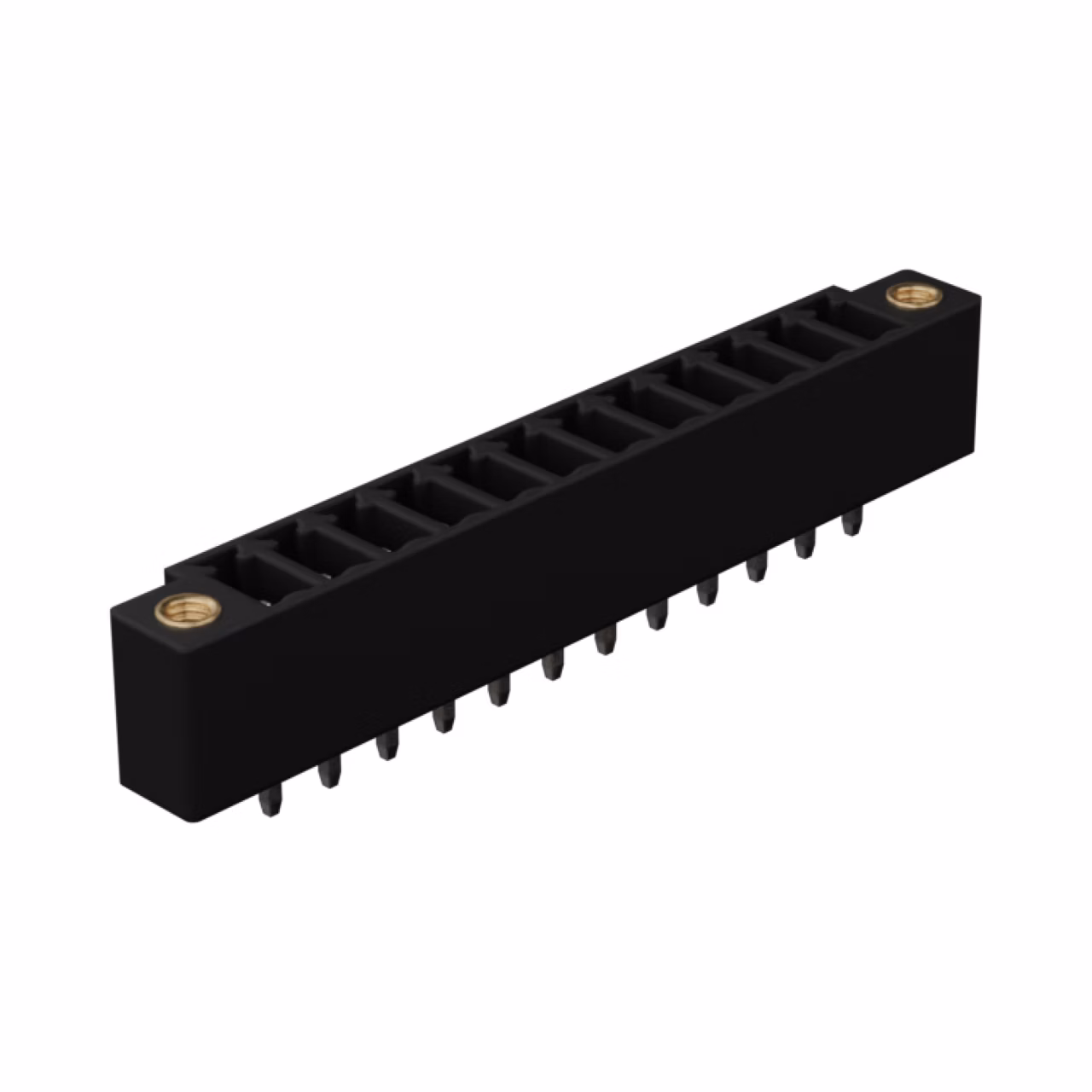 3.81mm Pitch Eurostyle Vertical PCB Header, with Threaded Retention Inserts, 12 Circuits for sale