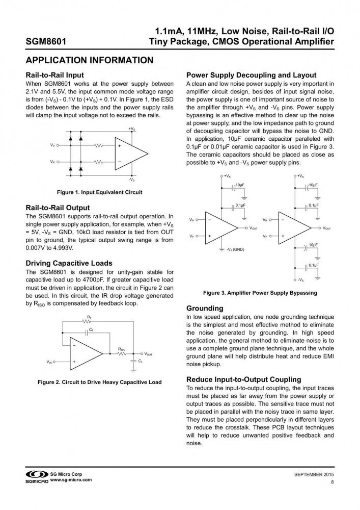 SGM8601 datasheet page 8