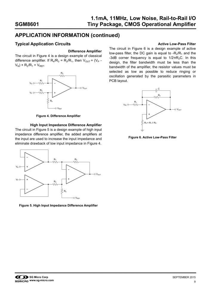 SGM8601 datasheet page 9