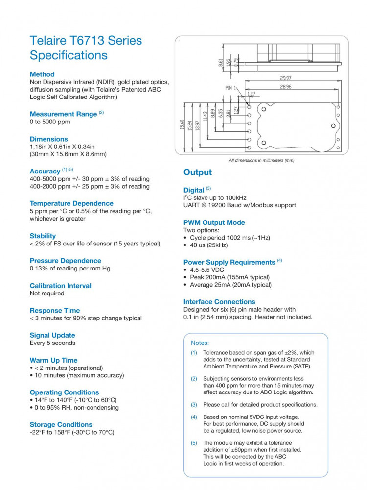 T6713-5K technical document page 2