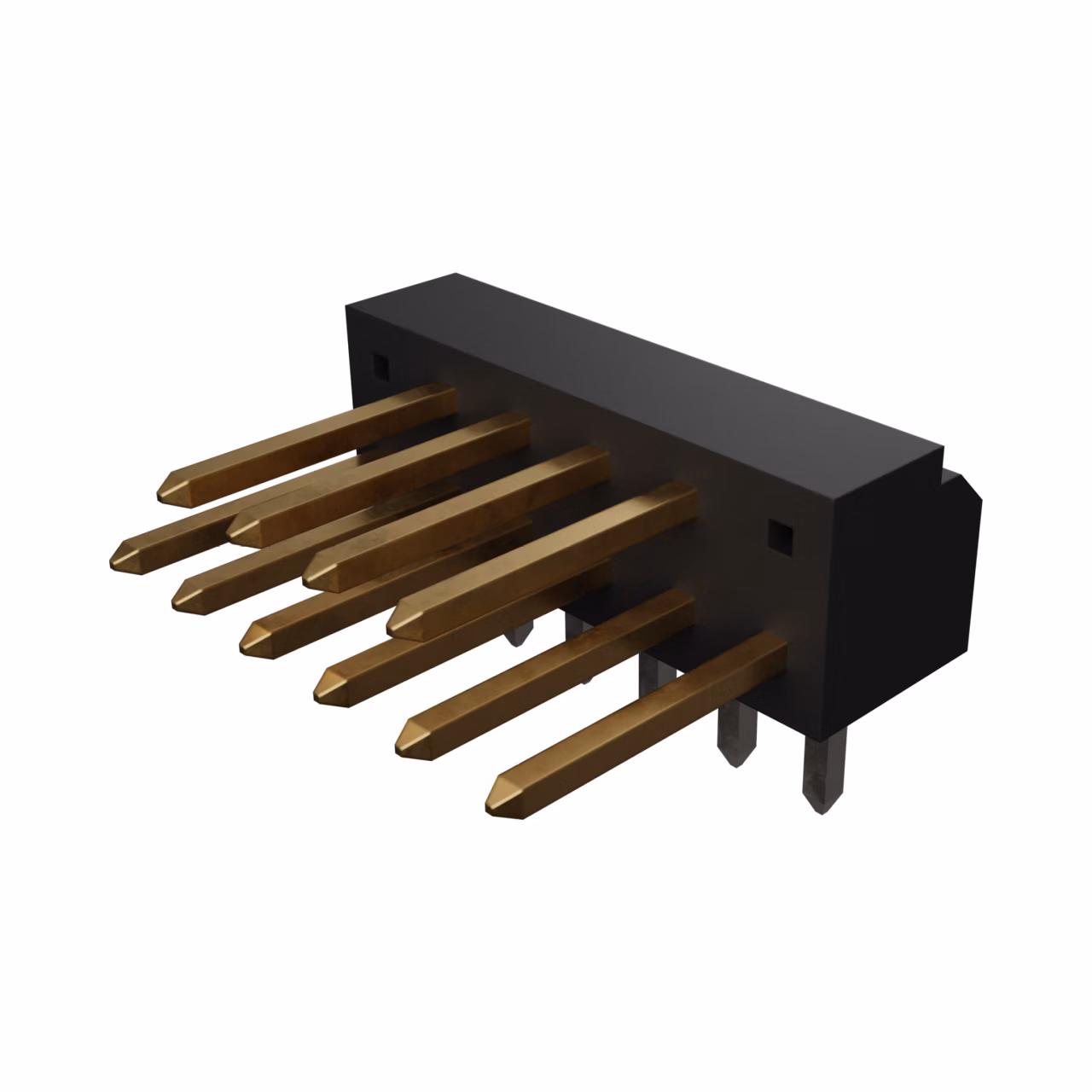 2.00mm Pitch Milli-Grid Header, Right-Angle, Through Hole, 12 Circuits (void at circuit 1 and 11), 0.38µm Gold (Au) Plating, Mating Pin Length 6.00mm, Tail Length 2.60mm, Tray, Lead-Free for sale