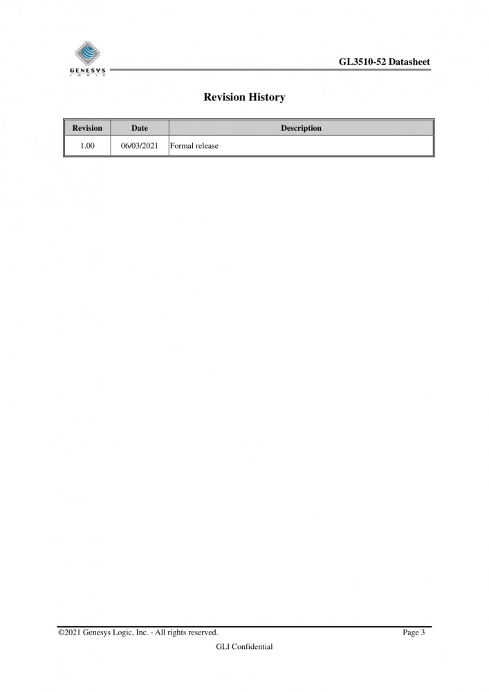 GL3510 datasheet page 3