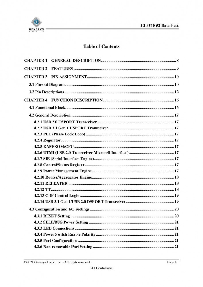 GL3510 datasheet page 4