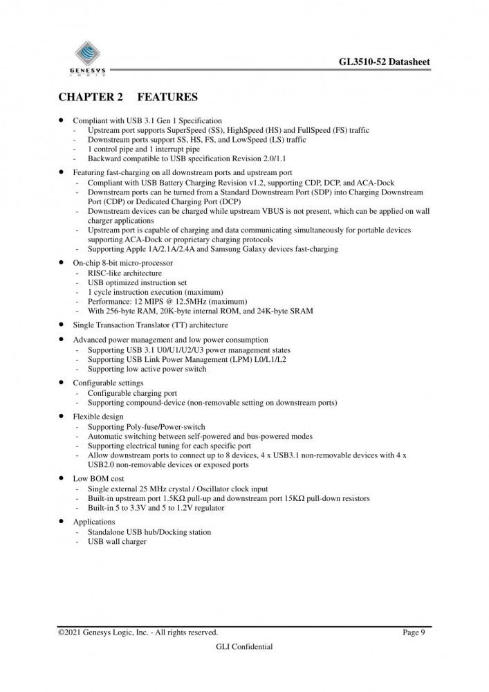 GL3510 datasheet page 9