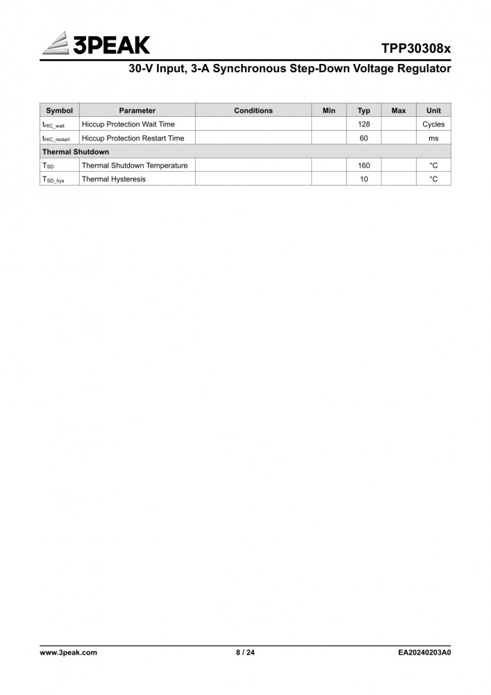 TPP303080-T6TR datasheet page 8