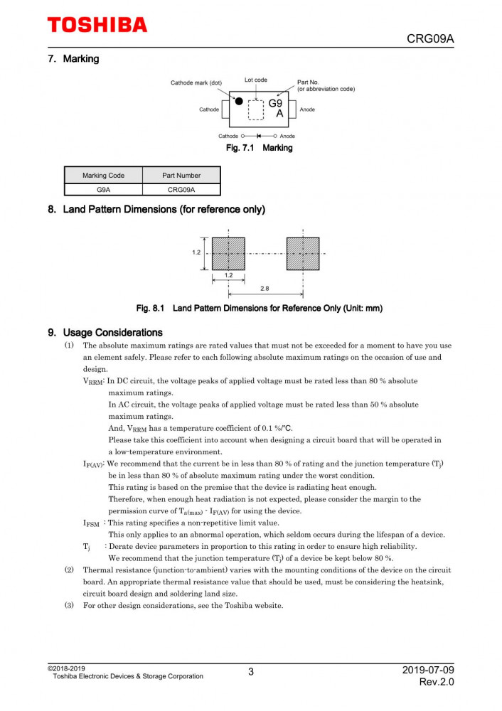 CRG09A datasheet page 3