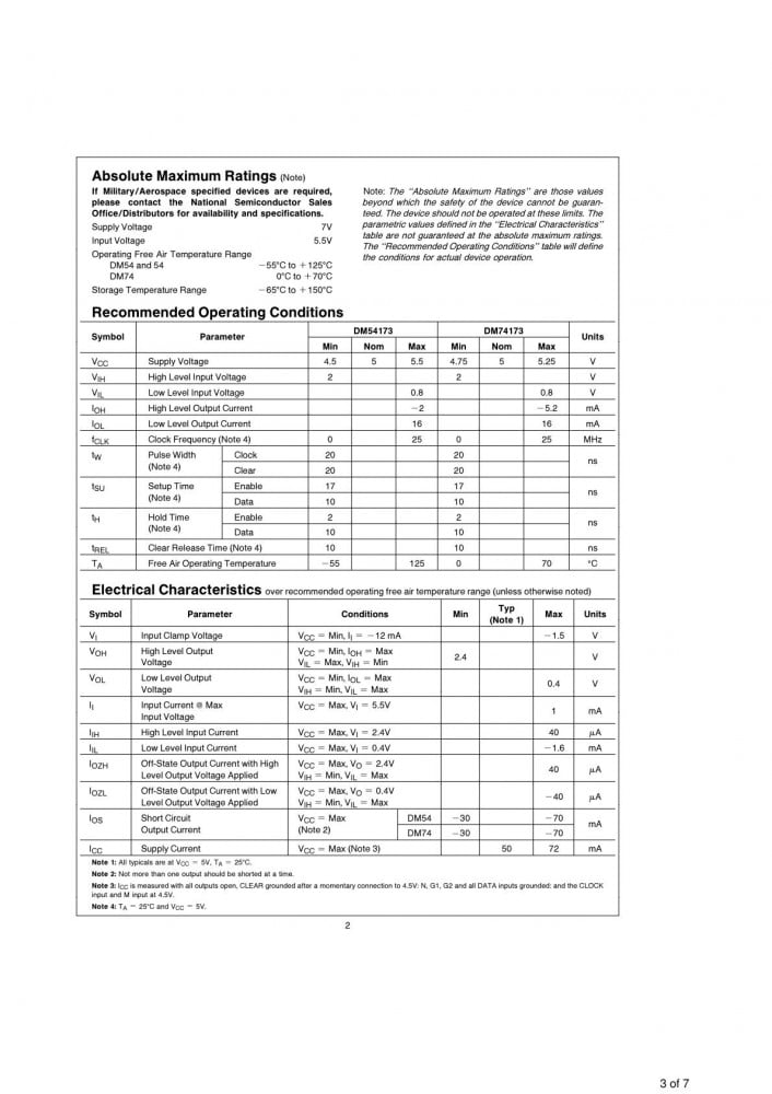 DM54173 technical document page 4