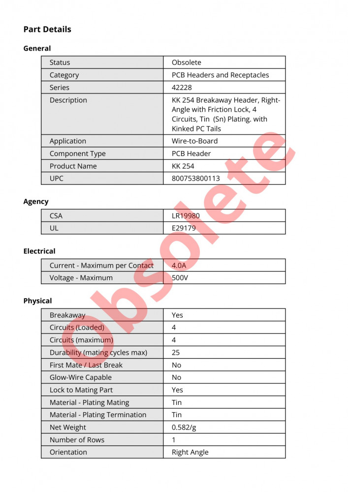 MOLEX 22281043 technical document image, page 2
