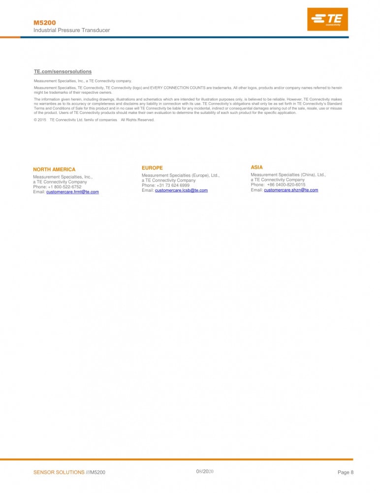 M5200 datasheet page 8