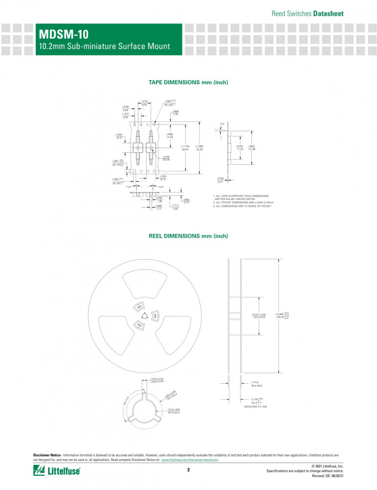 Littelfuse MDSM-10 technical document page 3
