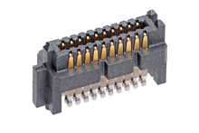 Searay Slim Plug, 120 Circuits, 3.50mm Unmated Height, 4 Rows, with Pegs, Solder Charge Lead-Free
