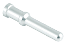 Heavy-Duty Turned Crimp Contact for 16A Inserts and Modules, Male, Gold (Au) Plated Copper Alloy, 0.75mm² (18 AWG), 100 per Bag