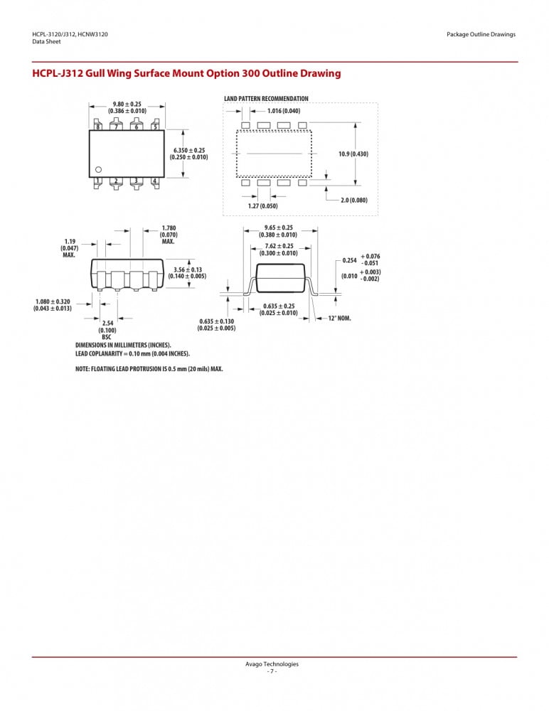 HCPL-3120 datasheet page 7