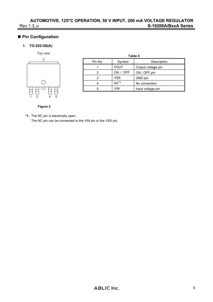 S-19200A/BxxA datasheet page 5