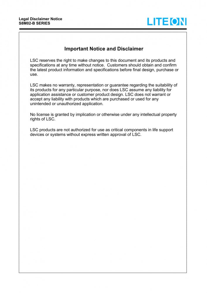 S8M02600B datasheet page 5