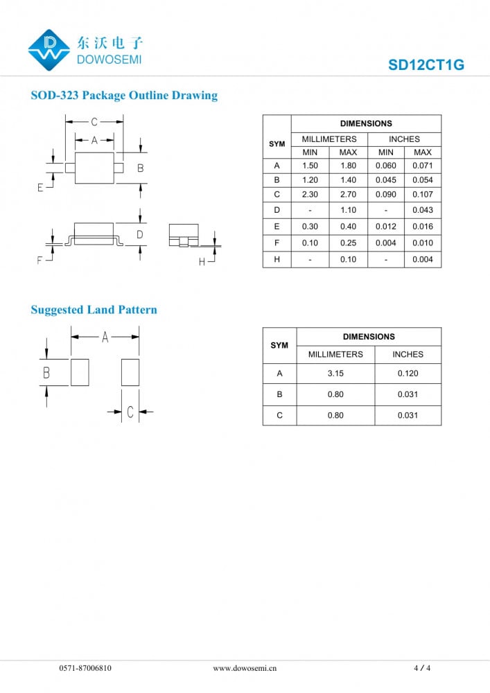 SD12CT1G datasheet page 4