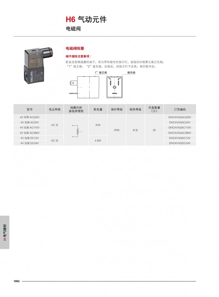 Delixi Electric pneumatic components document page 7