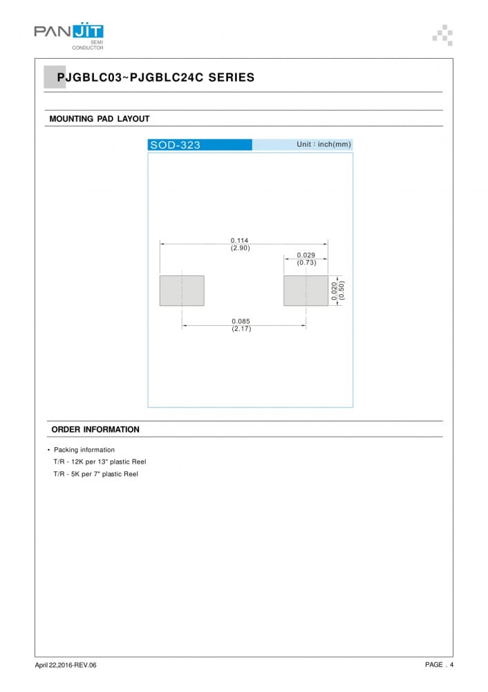 PANJIT PJGBLC series datasheet page 4