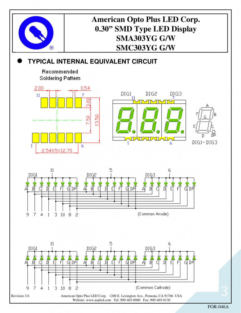 SMC303YG datasheet page 3