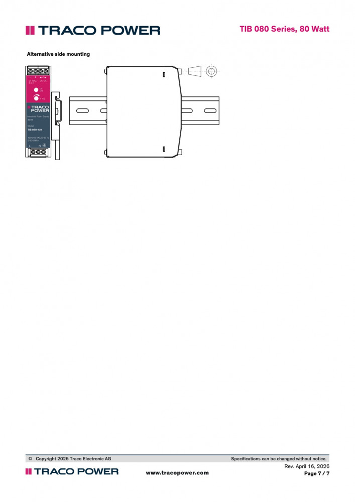 TIB 080 Series technical document, page 7