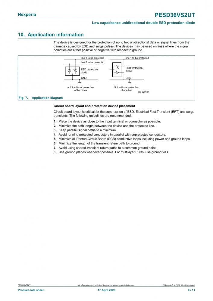 PESD36VS2UT datasheet page 6