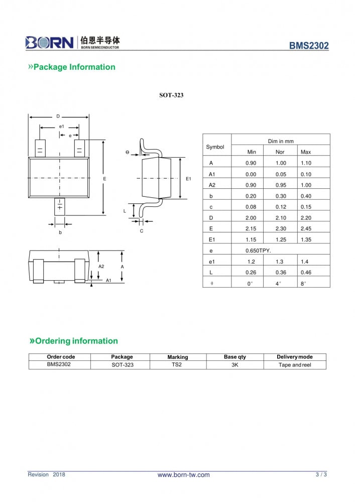 BMS2302 datasheet page 3