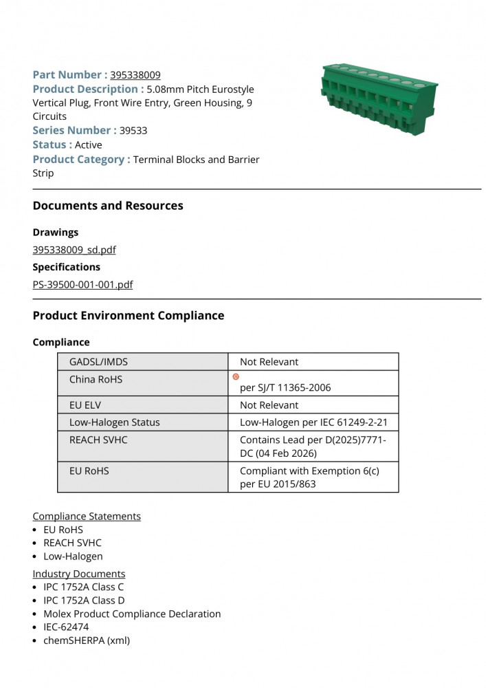 Technical document page 1