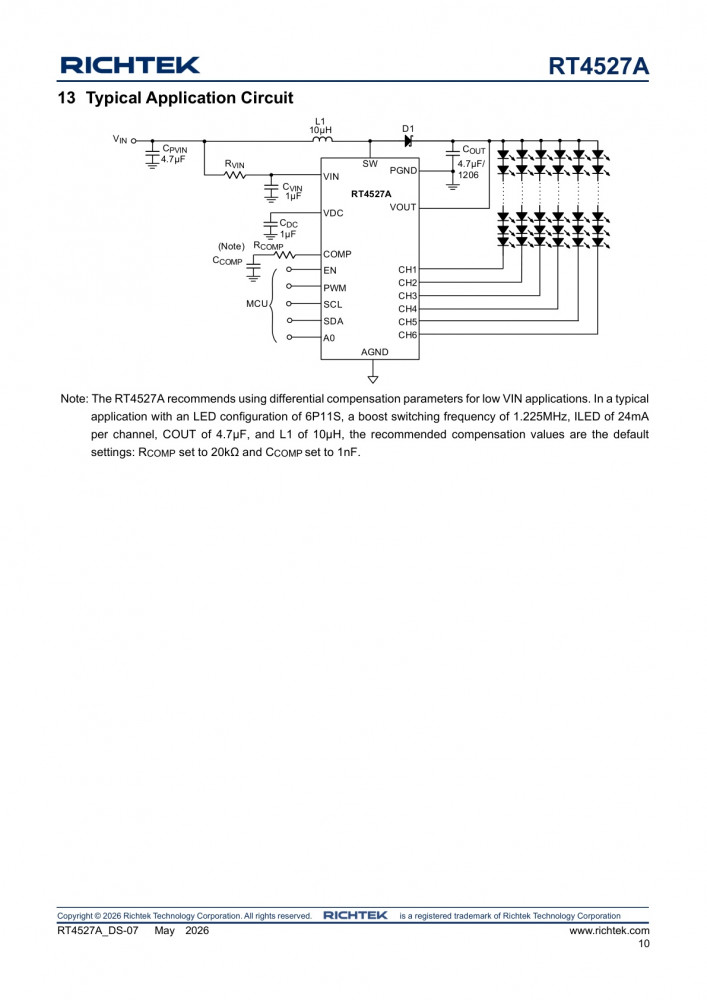 RT4527A technical document page 10
